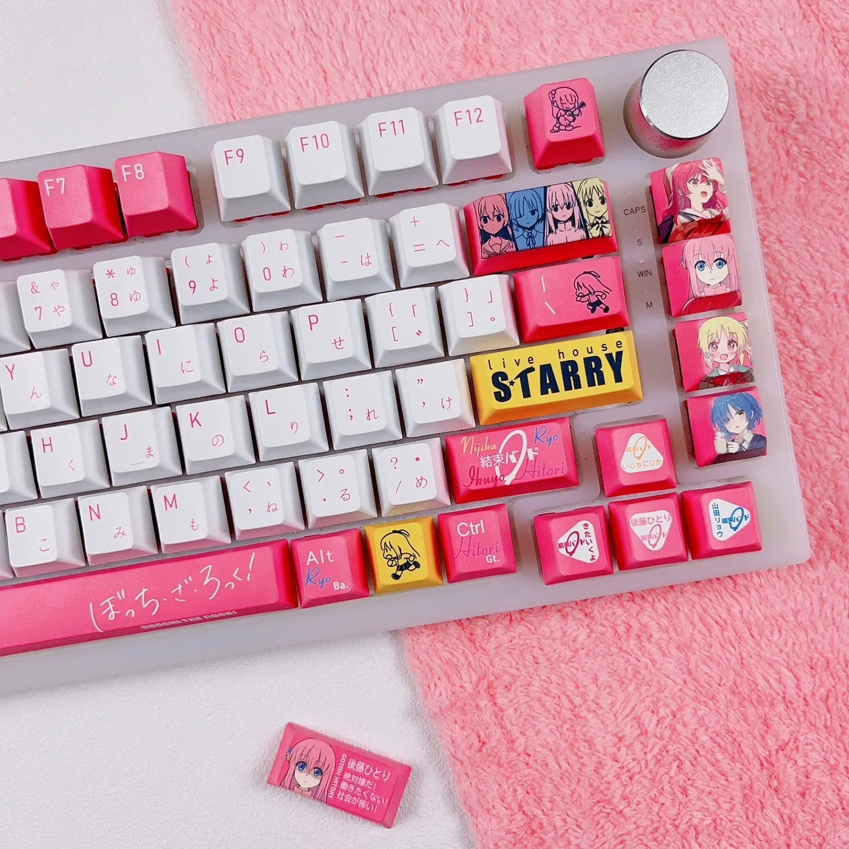 Korean-Keycaps-Anime-Hitori-Gotoh-138-Keys-PBT-Dye-Subbed-Cartoon ...
