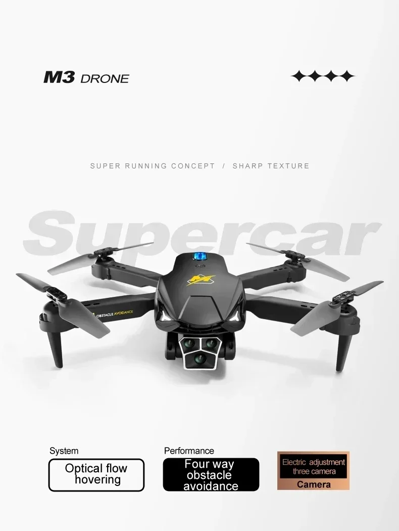 M3 Drone - 8K RC Plane Photography Drone موقعیت یابی نوری جریان هواپیم ...