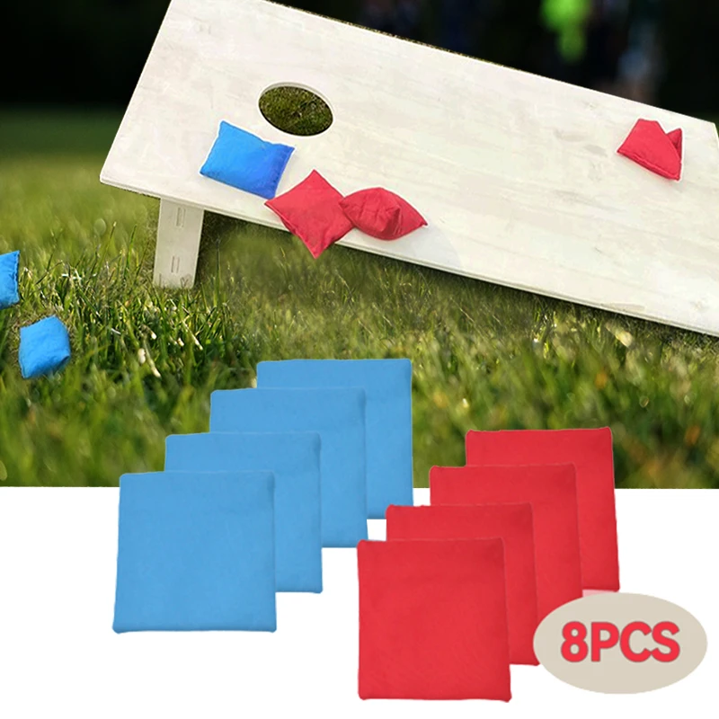8PCS-Cornhole-Bags-Set-Corn-Bean-Filled-Corn-hole-Cloth-Bags-Training ...
