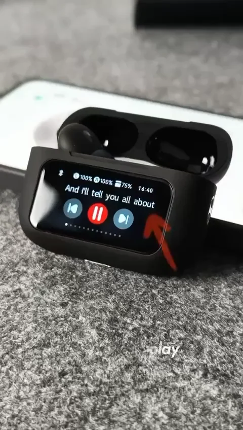 A9 Pro AirPods_ Touch Screen Display Wireless Airpods_ Bluetooth 5.4 ...