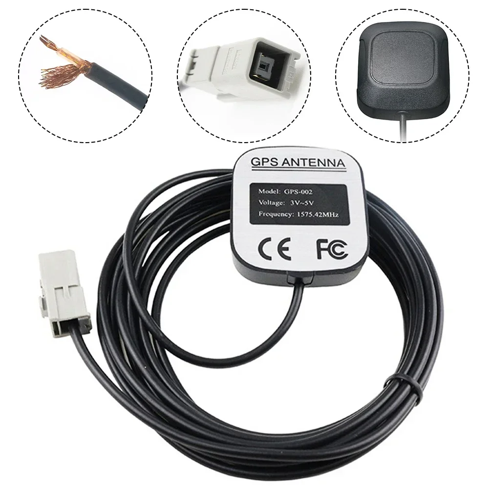 Car-GPS-Navigation-Active-Antenna-Radio-GT5-1S-Antenna-Connector-Cable ...