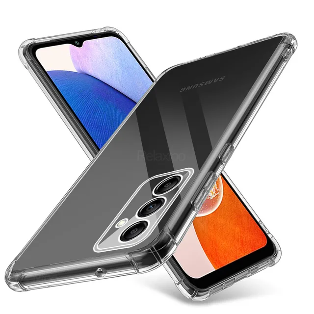 For Samsung Galaxy A14 Case Transparent Shockproof Back Cover Samung A ...