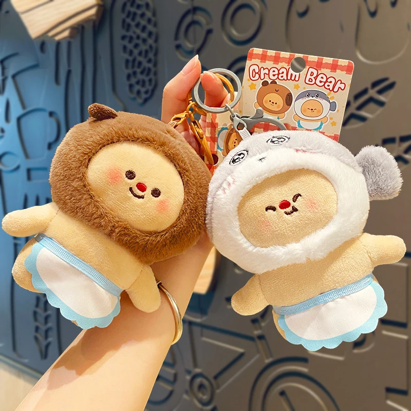 Cute-Small-Bear-Plush-Keychain-For-Bag-Pendant-Kawaii-Bear-Doll-Stuffed ...