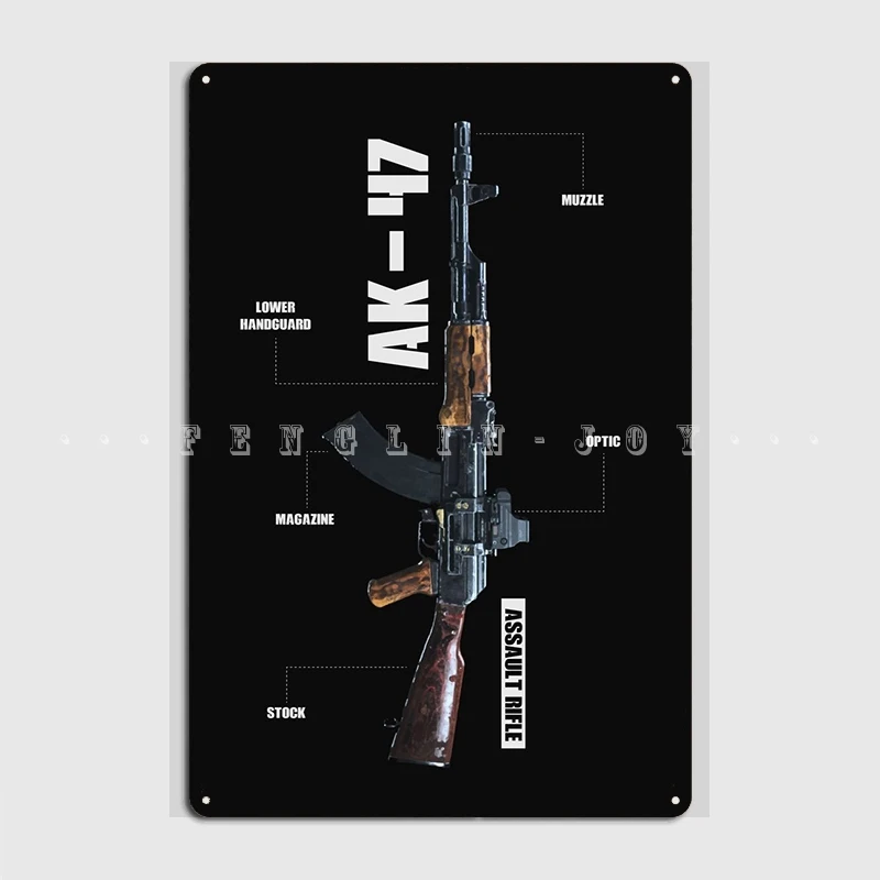 Ak47-Metal-Sign-Club-Bar-Plaques-Cinema-Kitchen-Customize-Tin-Sign ...