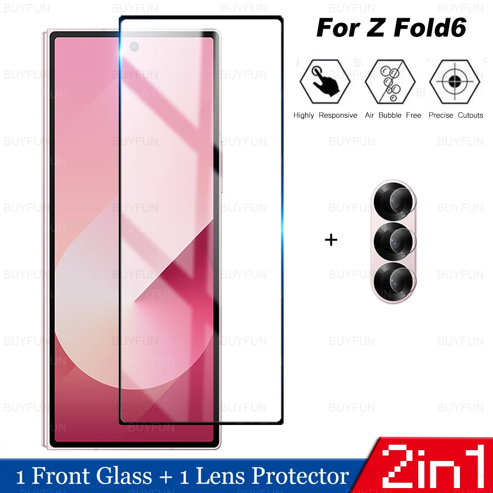 2in1-9H-Tempered-Glass-For-Samsung-Galaxy-Z-Fold-6-Camera-Protector ...