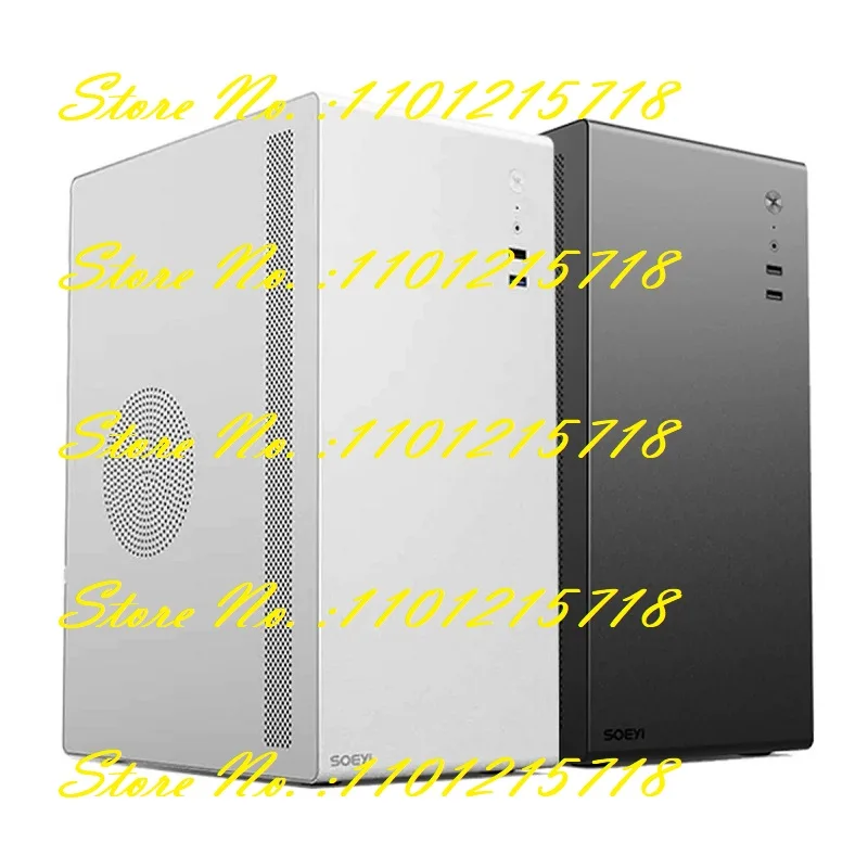 Computer-Case-Desktop-Mini-Matx-Small-Host-Box-Power-Set-DIY-Office ...