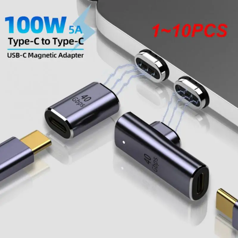 1-10PCS-Upgraded-USB4-0-Magnetic-Adapter-40Gbps-USB-C-Male-to-Female-PD ...