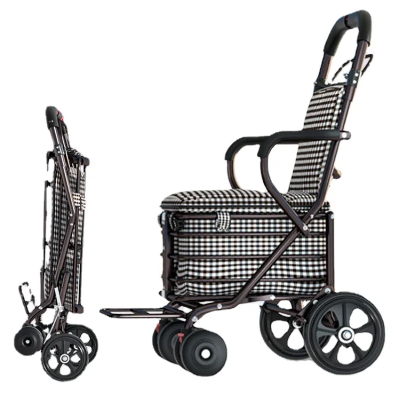 SUIT-LADY-Elderly-scooter-wide-hand-assisted-small-cart-pushable ...