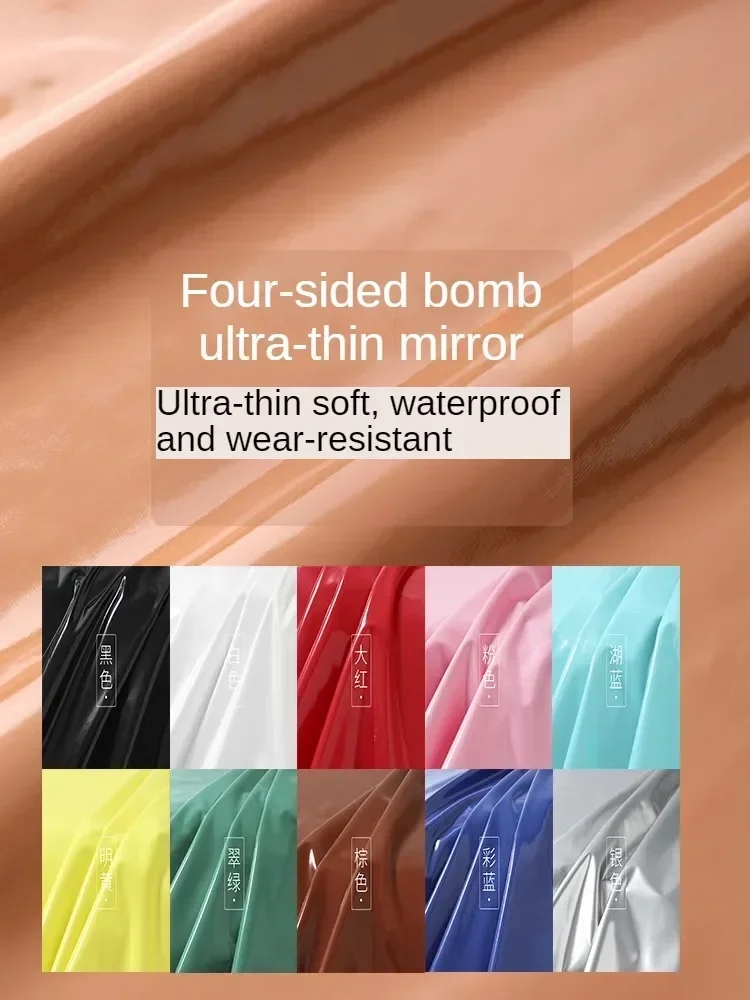 Tela-de-charol-el-stica-de-imitaci-n-por-metro-para-abrigo-costura-de ...