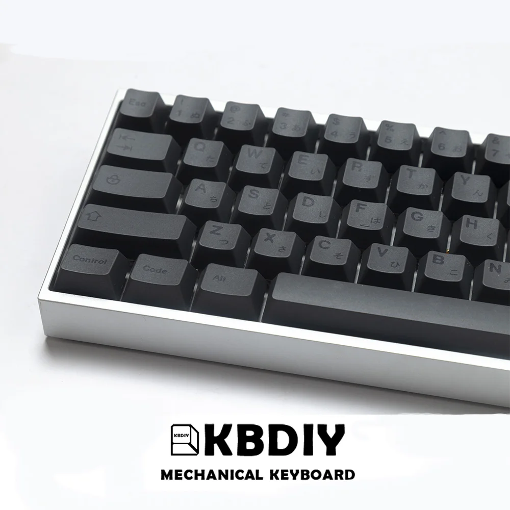 Kbdiy Gmk Minimalist Gray Keycaps Pbt Cherry Profile Black 138 Keys Cap ...