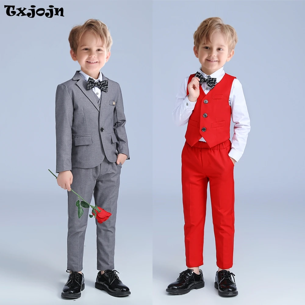 Popular-Fashion-Flower-Boys-Suits-For-Wedding-Classsic-Kids-4-Pieces ...