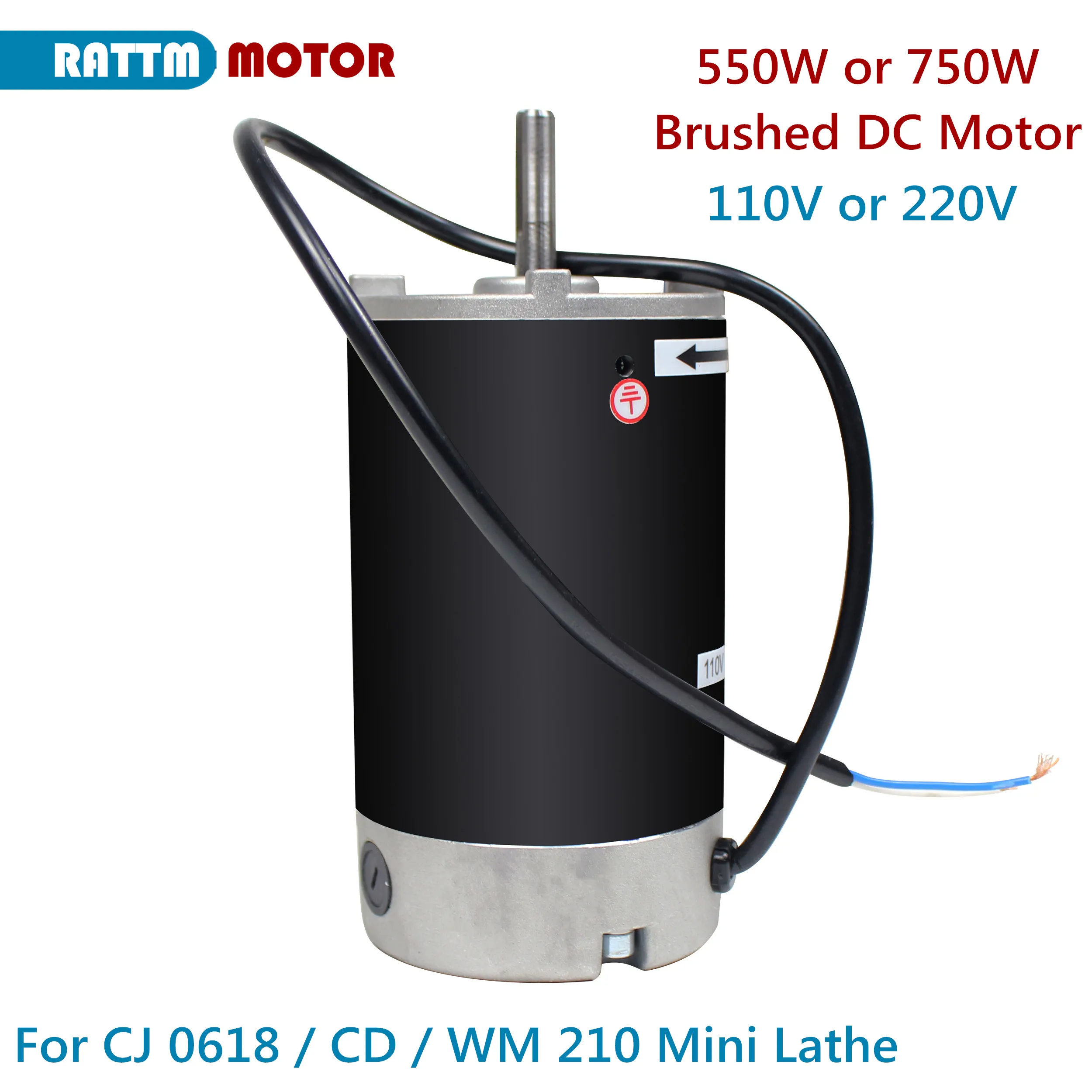 EU-Stock-High-Torque-550W-750W-6000RPM-Brushed-DC-Motor-220V-For-CJ ...