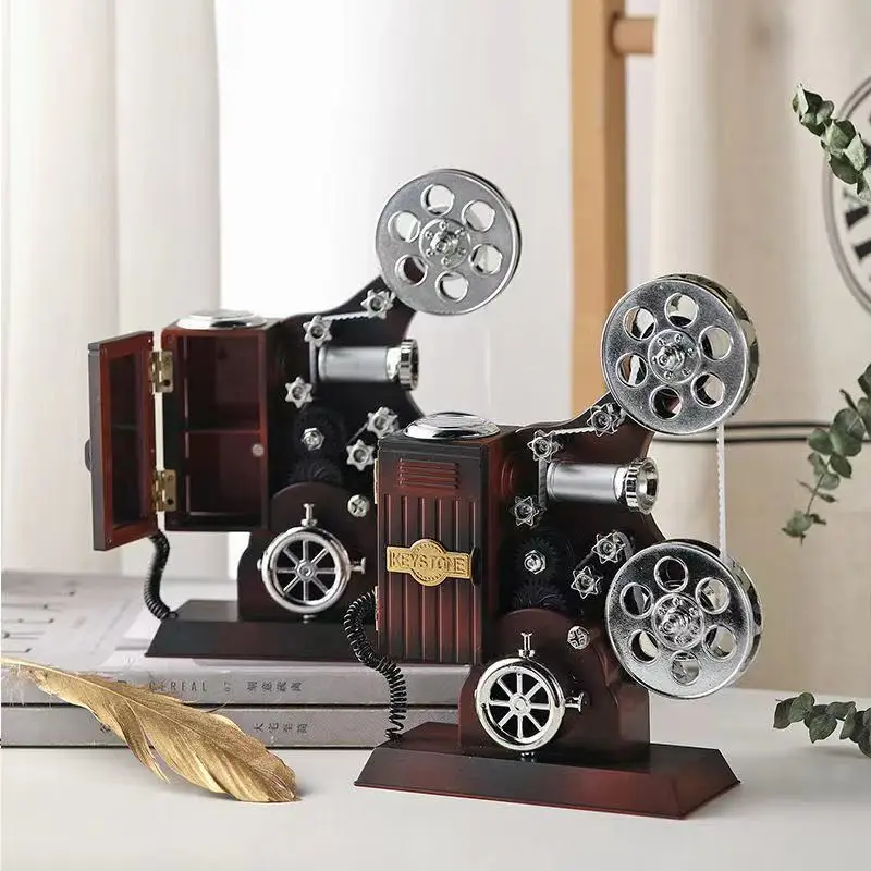 Movie-Projector-Retro-Music-Box-Ornament-Cinema-Player-Music-Box-Makeup ...