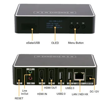 [ENC1V3] HDMI Encoder Decoder 4K30 1080P NDI HX SRT RTMP RTSP Live ...
