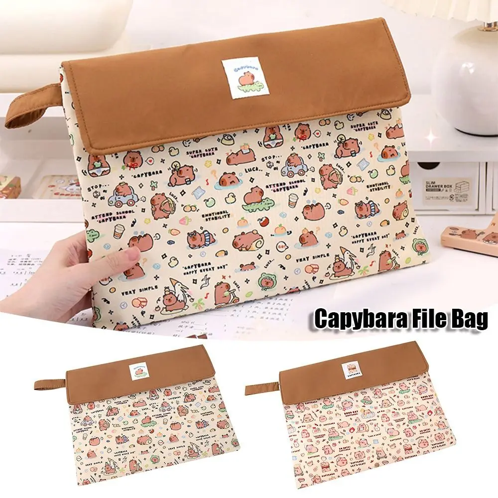 New-Large-Capacity-Capybara-File-Bag-Hand-held-Learning-Supplie ...