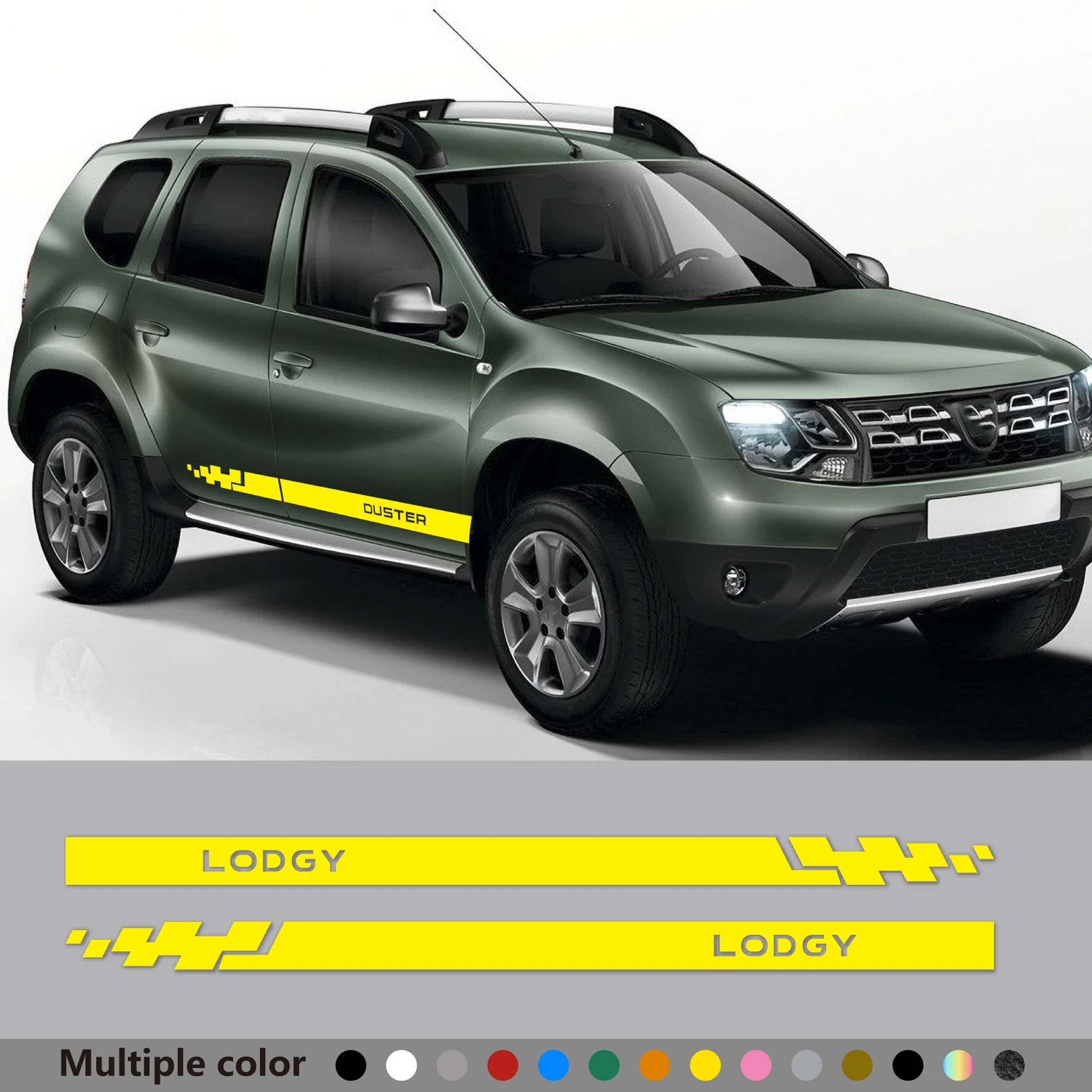 2PCS-Car-Door-Side-Long-Stripe-PVC-Stickers-Apply-For-Dacia-Duster-Auto ...