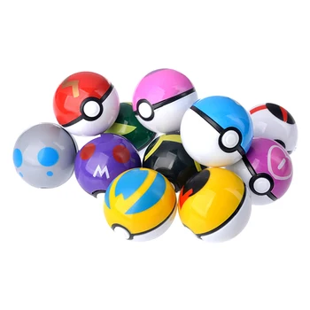 12 Pcs/Set Pokemon Pikachu Pokeball Action Figure Pokemon Game Poke ...