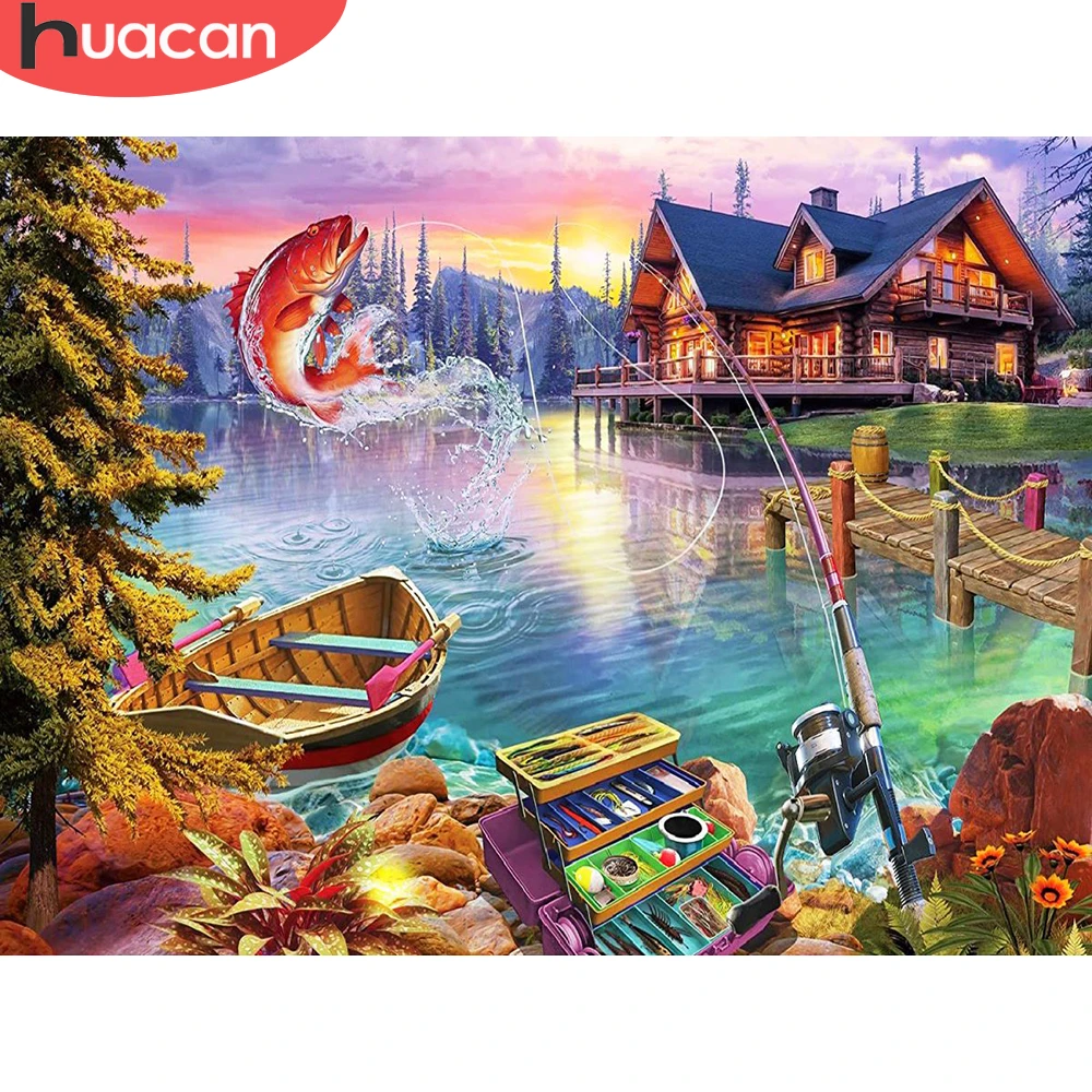 Lukisan Orang Memancing