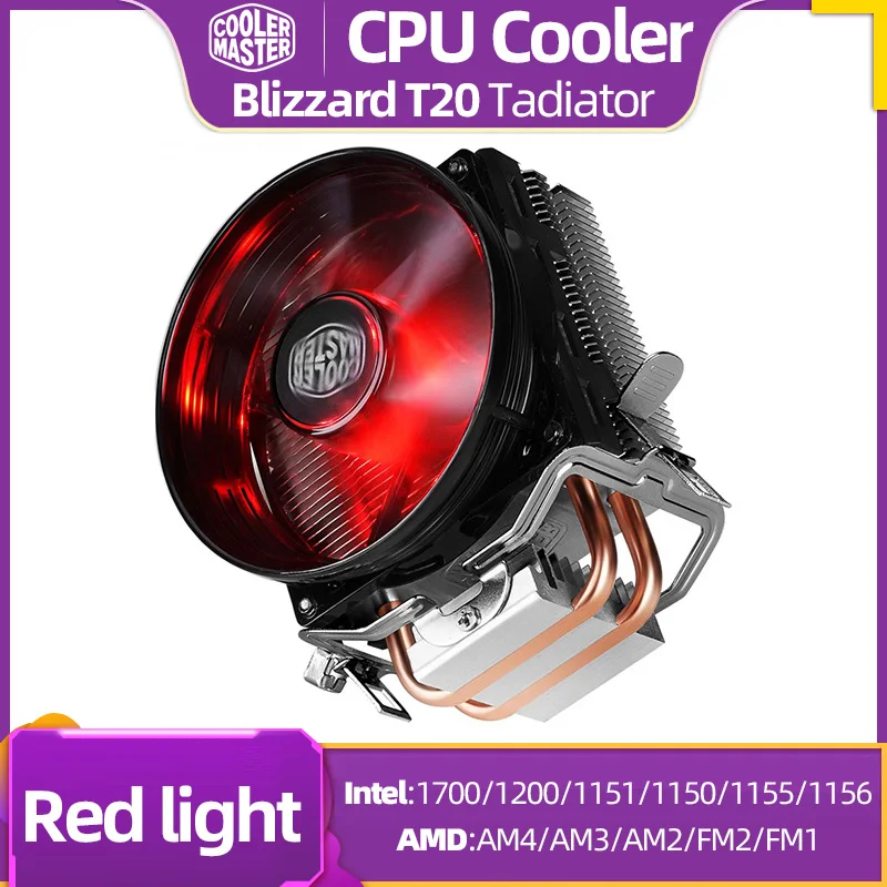 Cooler-Master-T20-CPU-Cooler-2-Heat-Pipes-Low-noise-Radiator-For ...