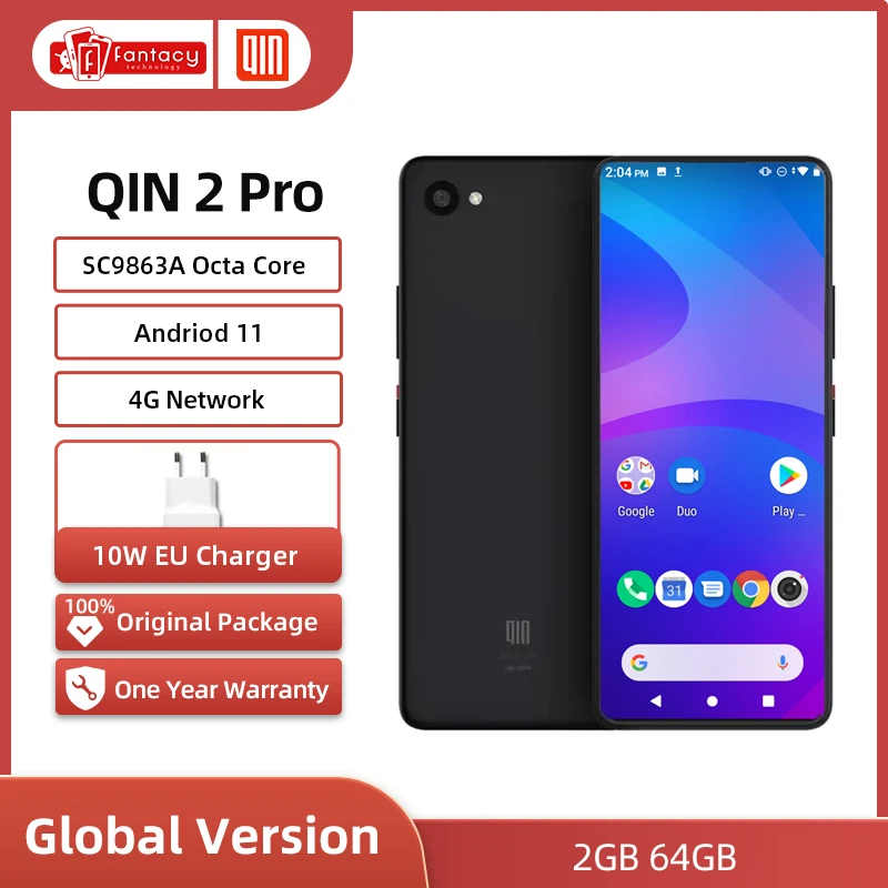 Global Version QIN 2 Pro Full Screen Phone 4G Network With Wifi 5.05 Inch 2100mAh Andriod 9.0 ...