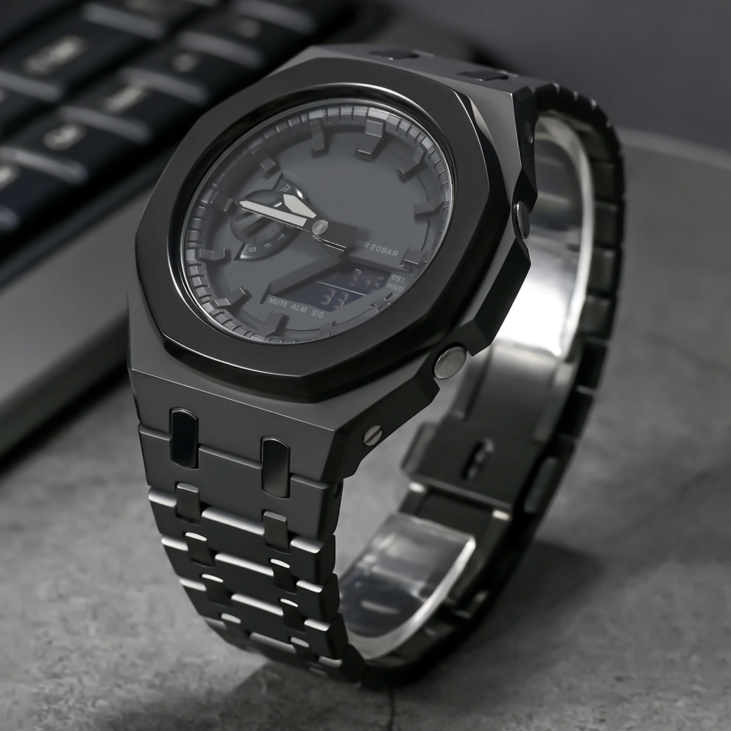 CasiOak-Mod-Kit-GEN3-4-GA2100-B2100-lunetta-in-metallo-per-modifica ...