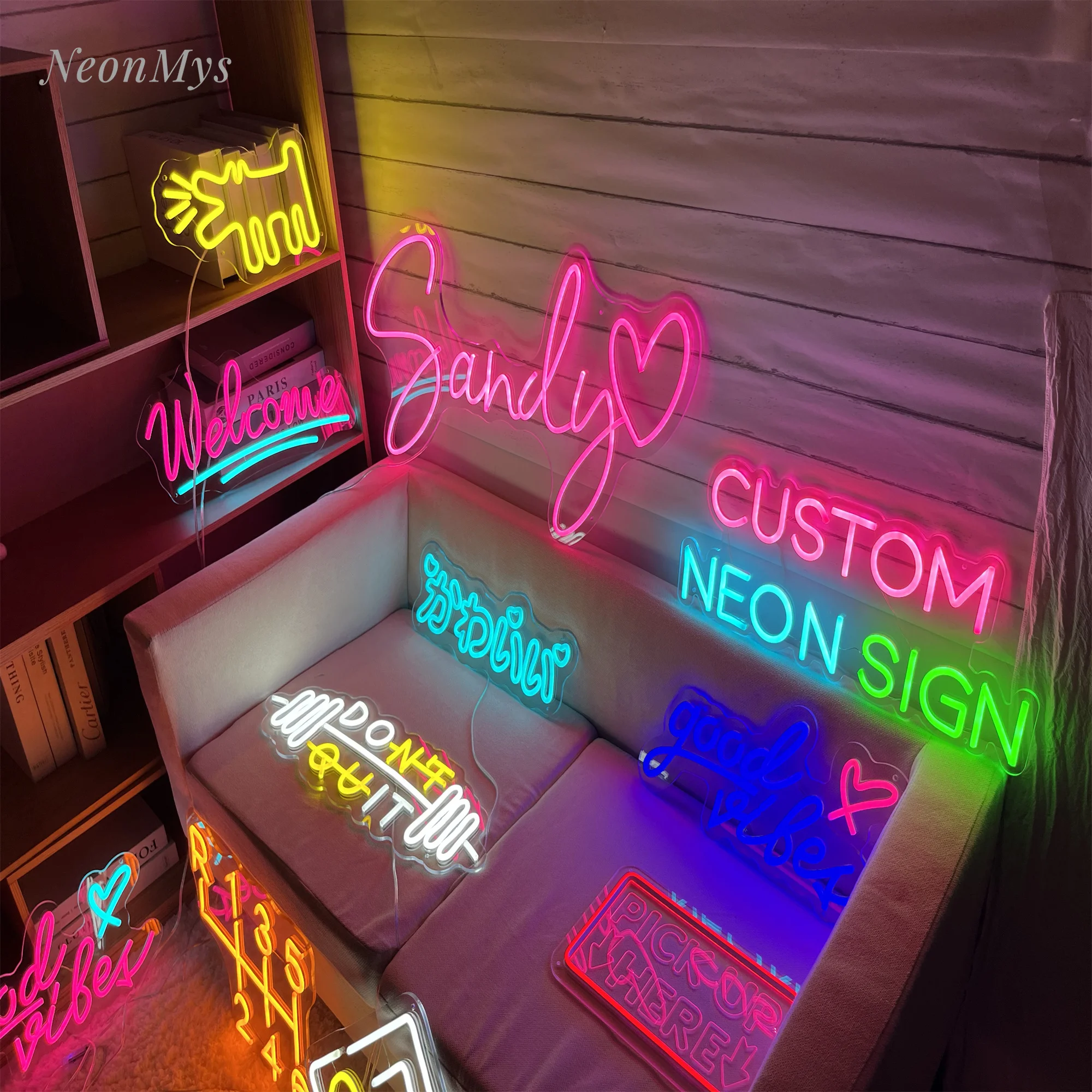 Logotipo-personalizado-Sinal-De-Neon-decora-o-de-parede-LED-est-tica ...