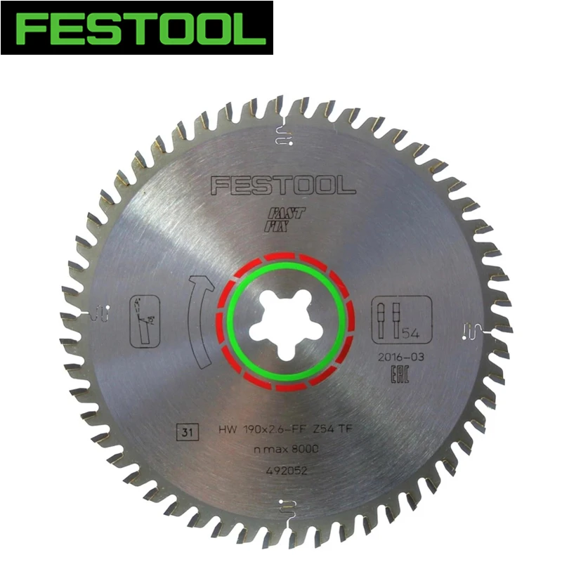 FESTOOL-Original-492052-Saw-blade-LAMINATE-HPL-HW-190x2-6-FF-TF54Wood ...