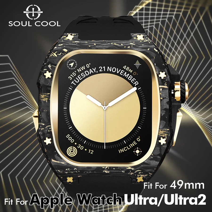 2024-NEW-Luxury-Carbon-Fiber-Modification-Kit-For-Apple-Watch-Case ...