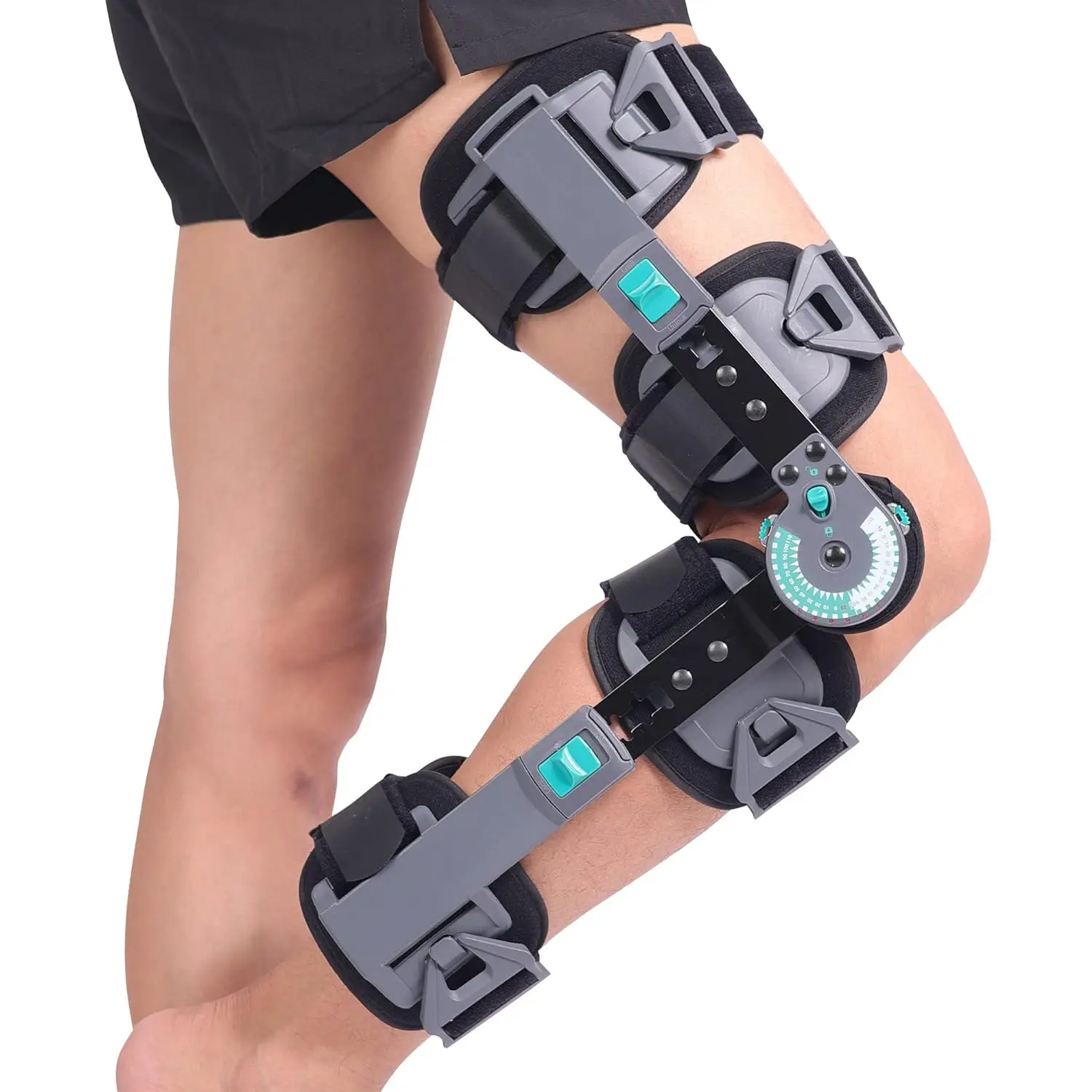 Hinged-Knee-Brace-Post-Op-ROM-Adjustable-Recovery-Support-for-ACL-MCL ...