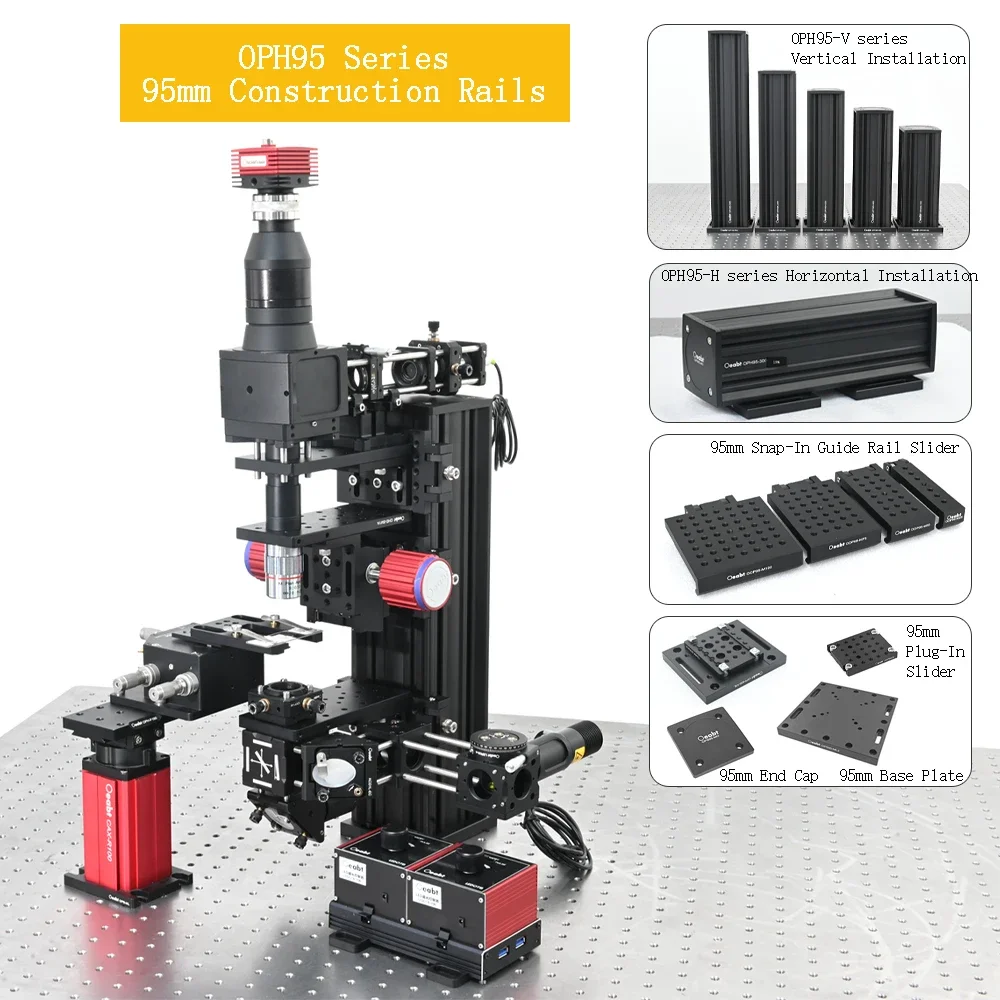 OPH95-Series-95mm-Heavy-Duty-Rail-Bracket-Stage-Optical-Track-Slider ...