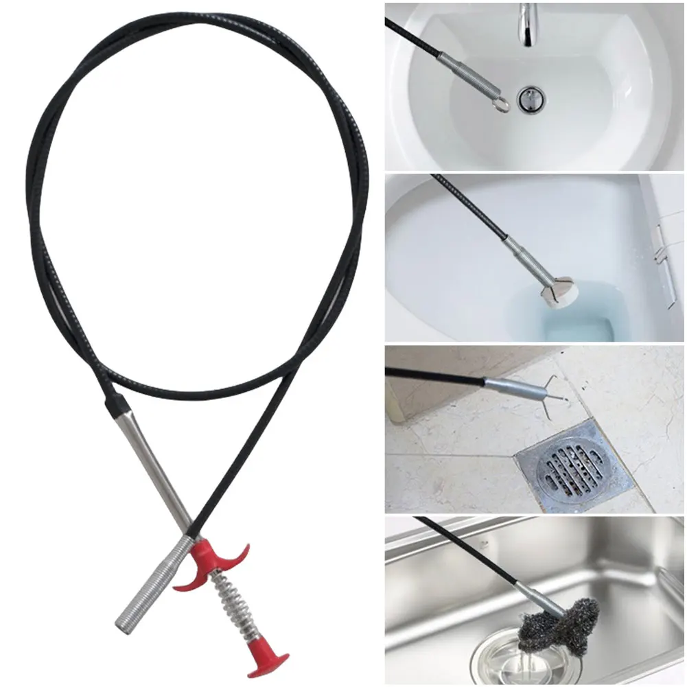 Drain-Clog-Remover-Drain-Hair-Removal-Tool-4-Claw-Plumbing-Snake ...