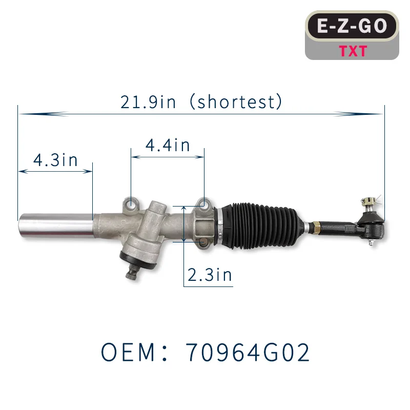 70964-G01 70964G01 Golf Cart Steering Gear Box Assembly Compatible with ...