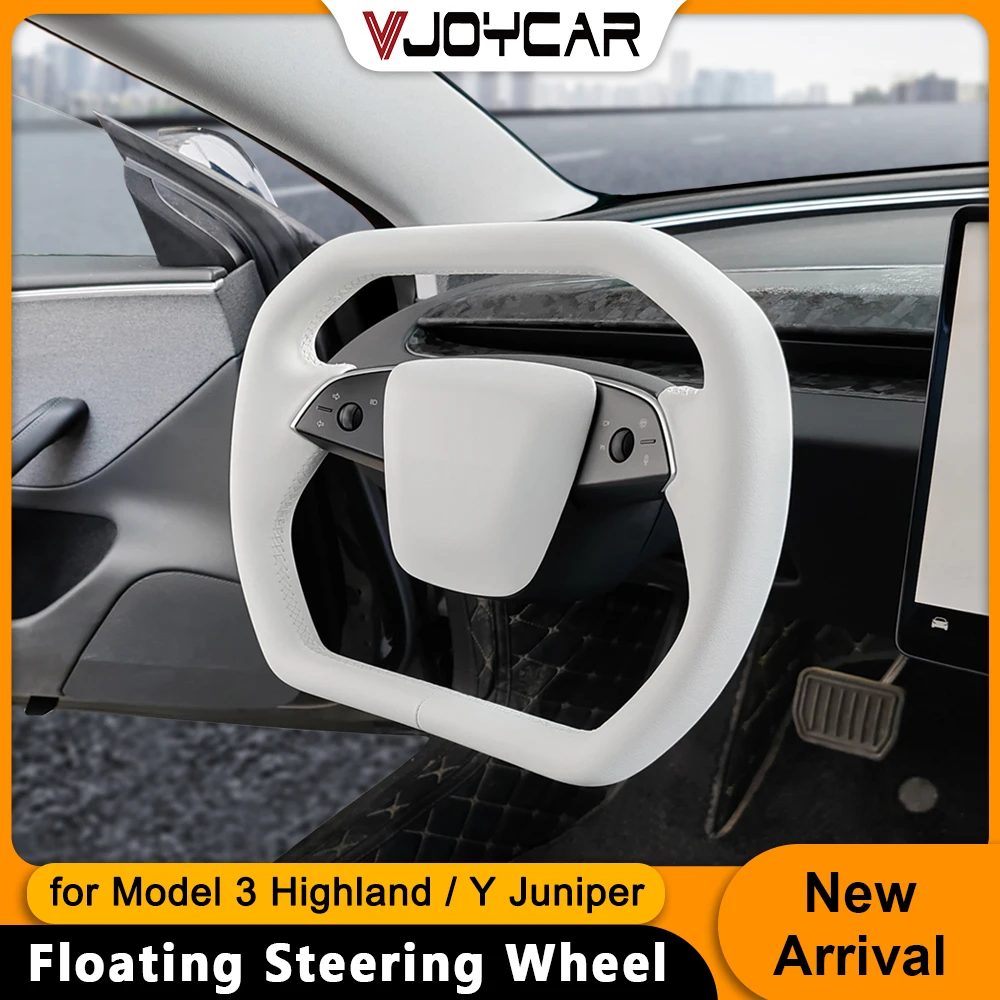 Vjoycar Cybertruck Floating Yoke Steering Wheel For Tesla Model 3 ...
