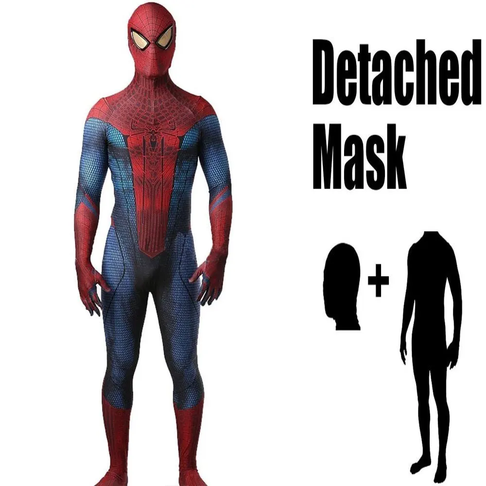 Hombres Halloween adultos/niños TASM 1 Spidercosplay disfraz el increíble superhéroe Zentai ...