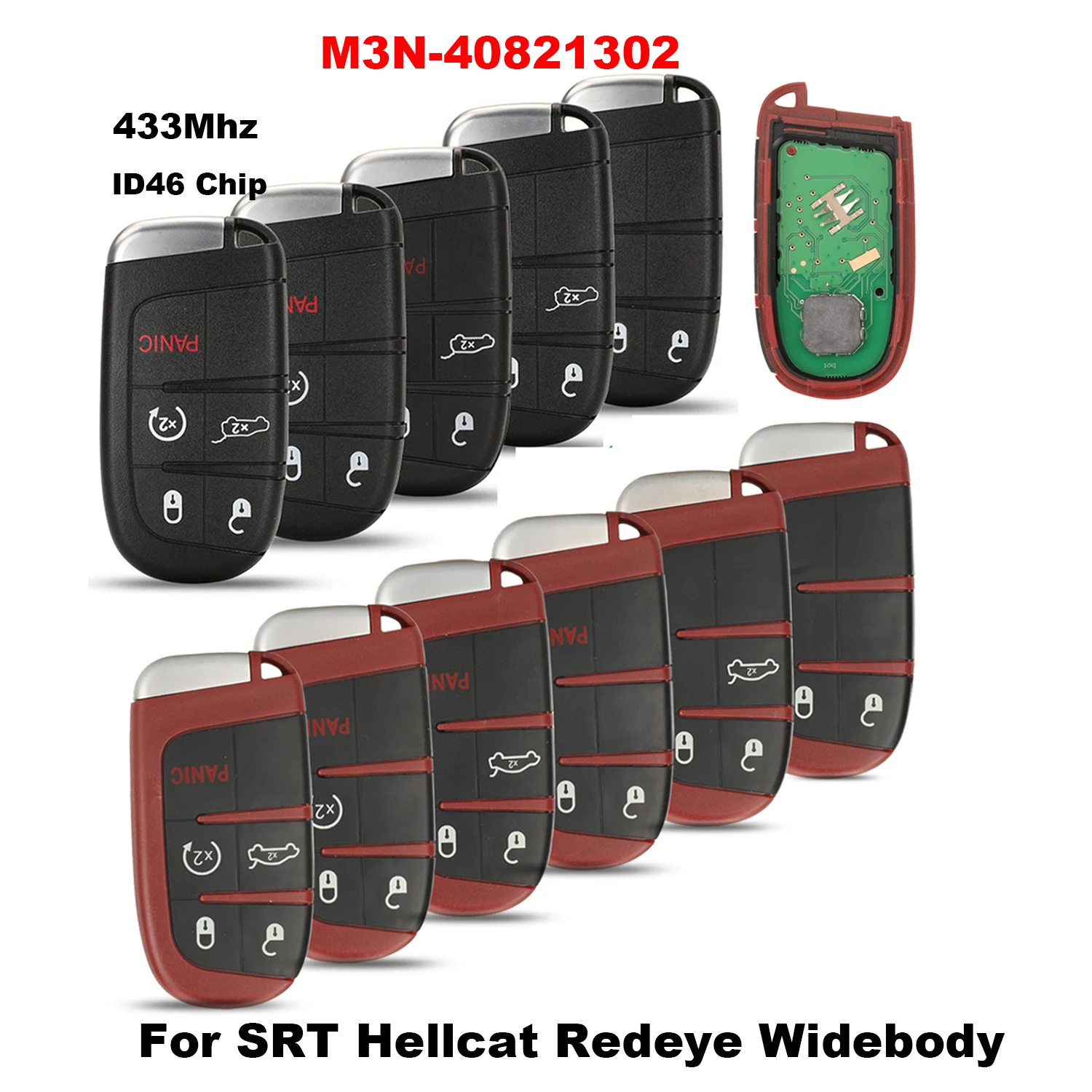 jingyuqin-Replace-Smart-Remote-Car-Key-M3N40821302-Fob-433MHz-ID46-Chip ...