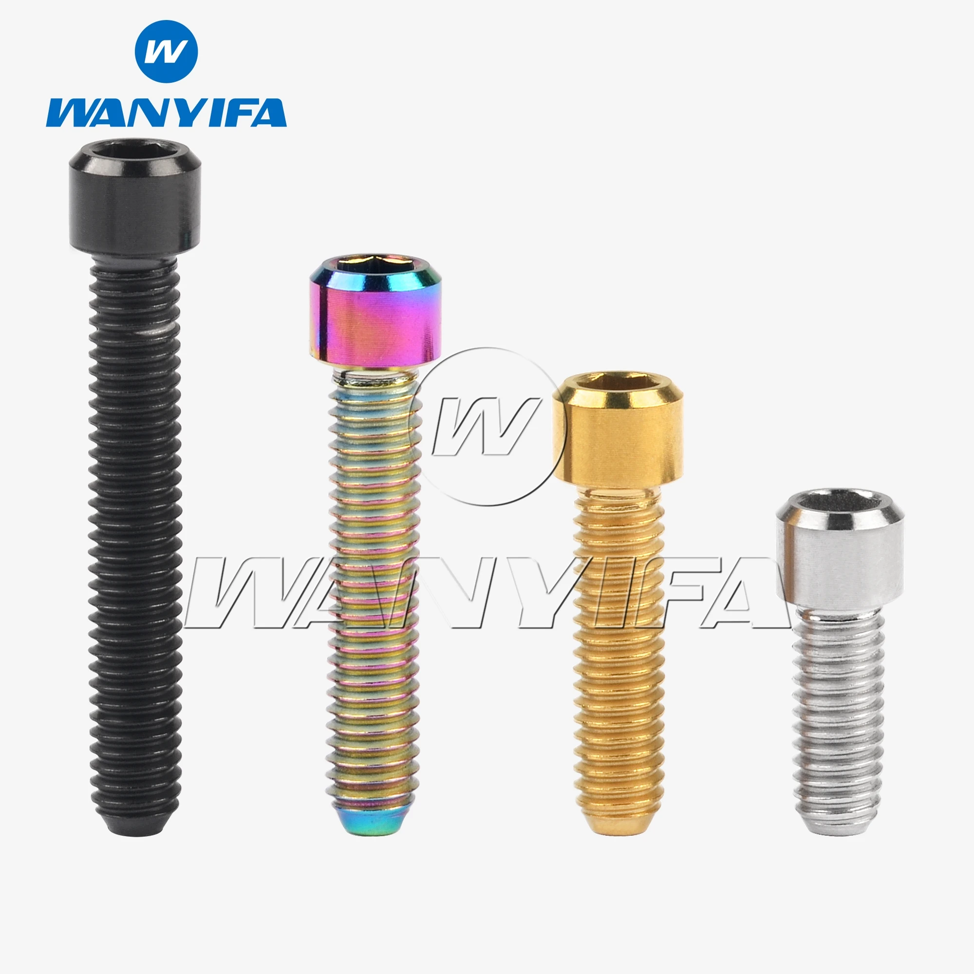 Wanyifa Titanium M4 x 10 13.5 15 20 25mm Allen Key Small Head Bolt ...