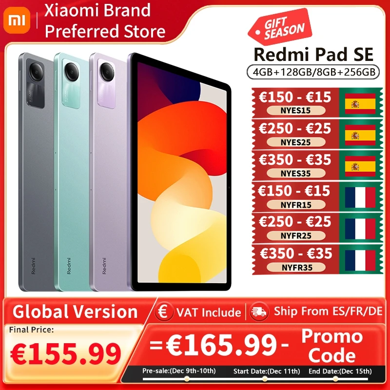 Xiaomi-Tableta-Redmi-Pad-SE-Mi-versi-n-Global-4GB-128GB-Snapdragon-680 ...