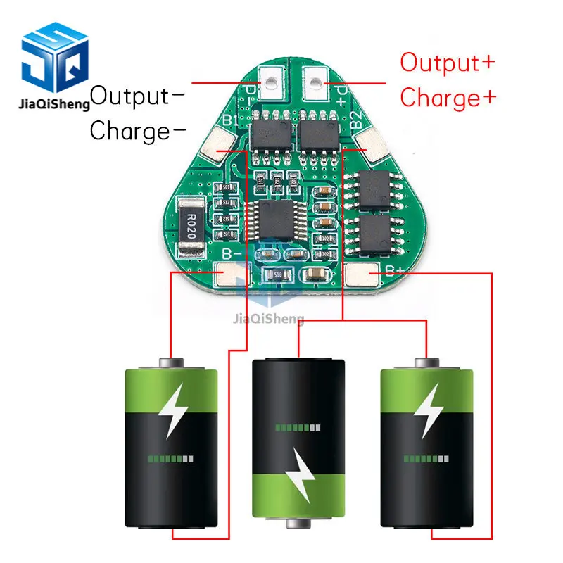 3S-12V-18650-Lithium-Battery-Protection-Board-11-1V-12-6V-overcharge ...