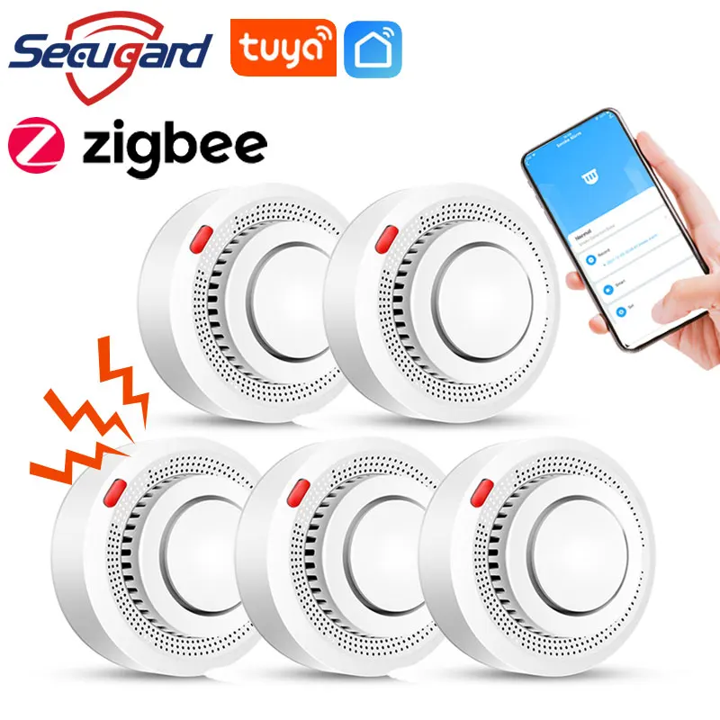 Tuya-Zigbee-Smoke-Detector-Smart-Home-Fire-Sensor-85db-Sound-Alarm-APP-Control-Smokehouse ...