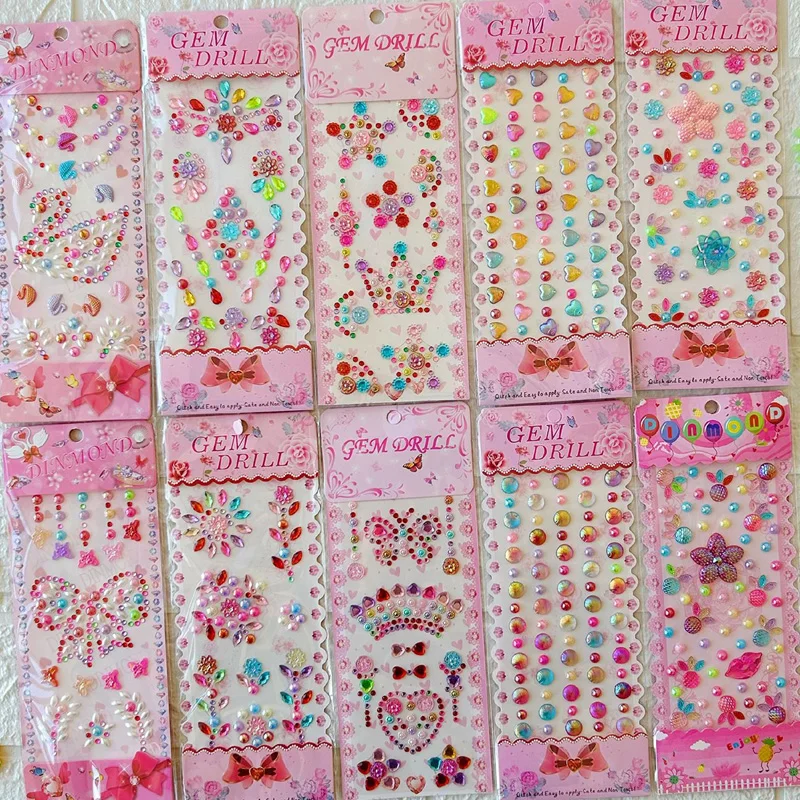 Acrylic-Crystal-Self-adhesive-3D-Gem-Diamond-Stickers-DIY-Handmade ...