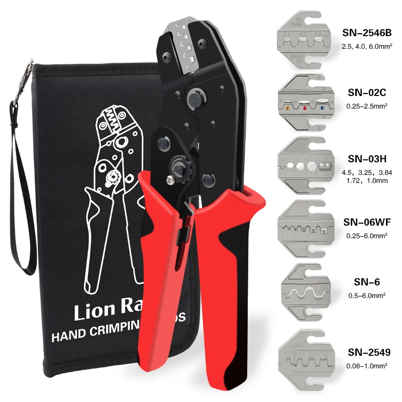 Sn-58b 6 Jaws Pinces pressées pour électricien outils de sertissage bornes électriques pince ...