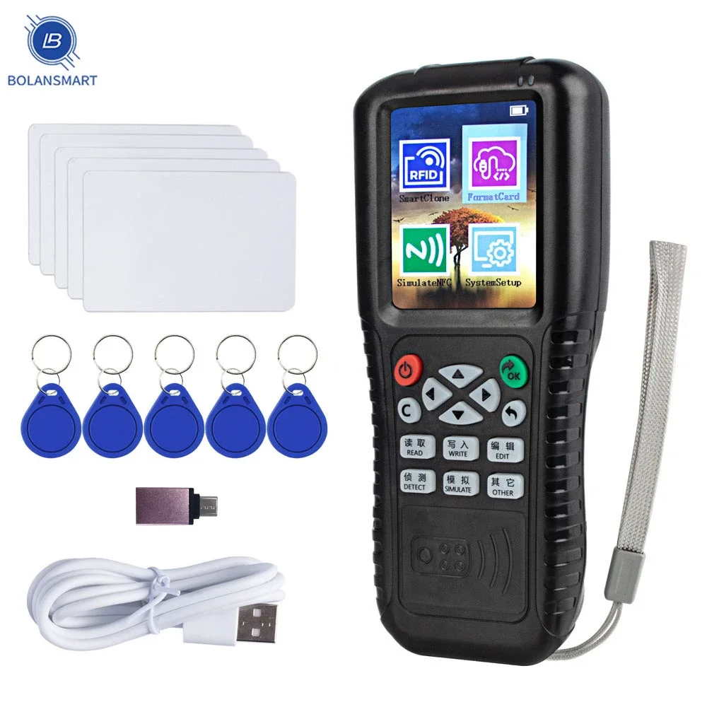 NFC-Smart-Card-Reader-Writer-RFID-Copier-125KHz-13-56MHz-USB-Fob ...