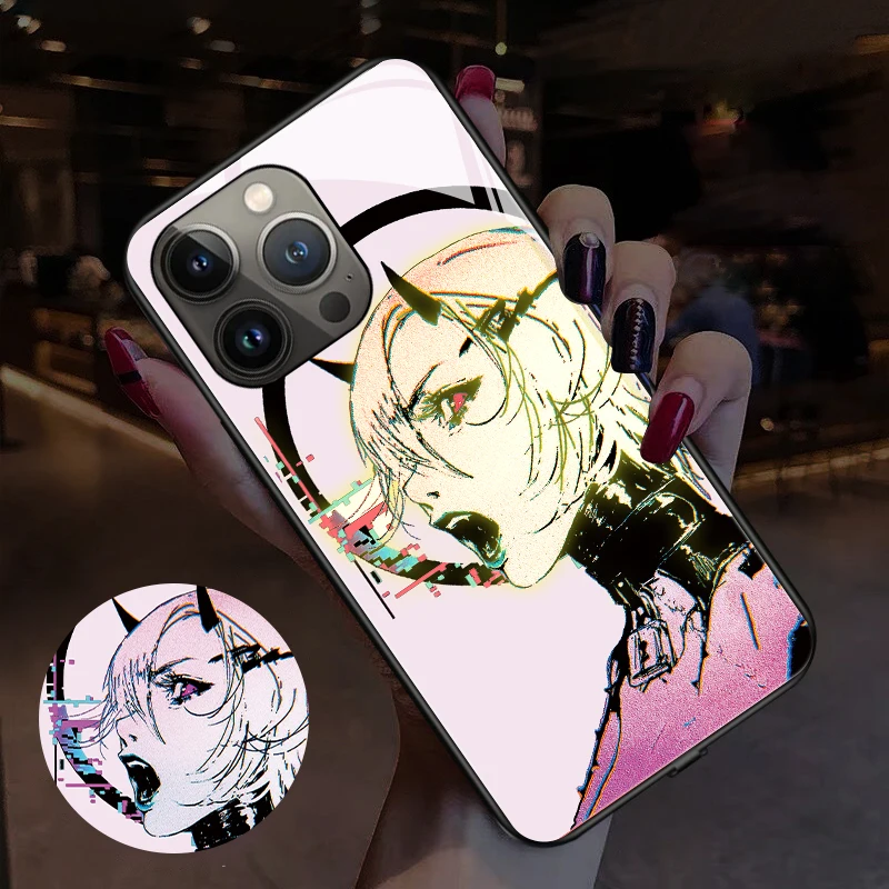 Anime Cyber Punk Style Smart Luminous Phone Case with Color Flashing ...