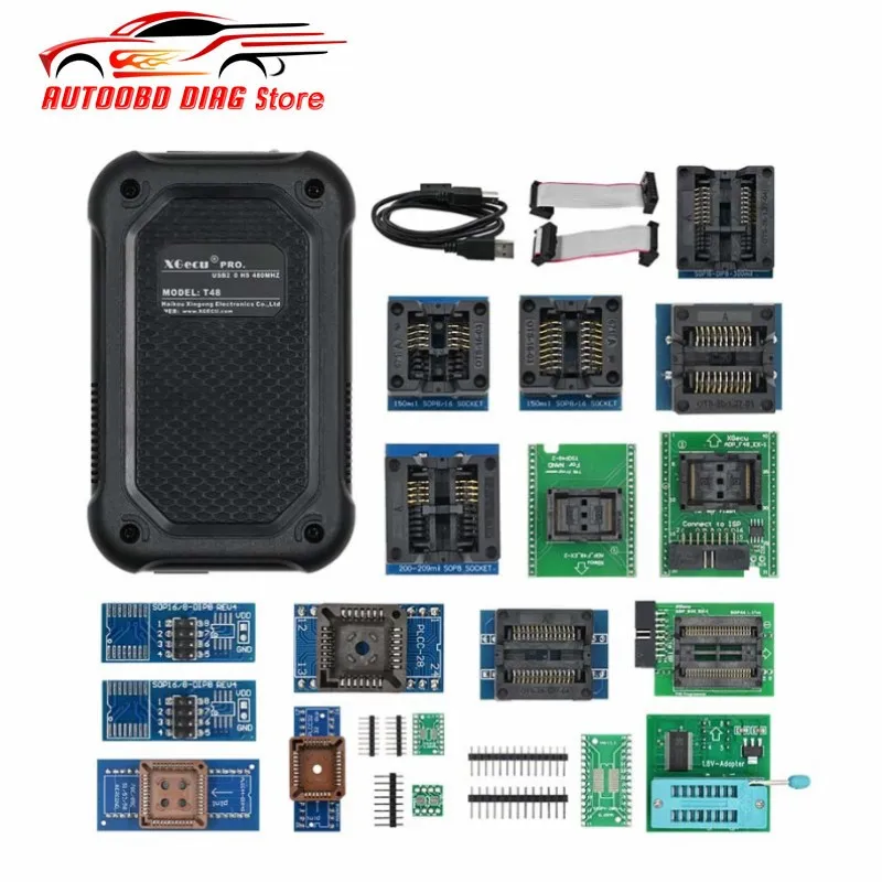 Full-Set-40pcs-Adapters-T48-ECU-Programmer-TL866-3G-Full-Adapters ...