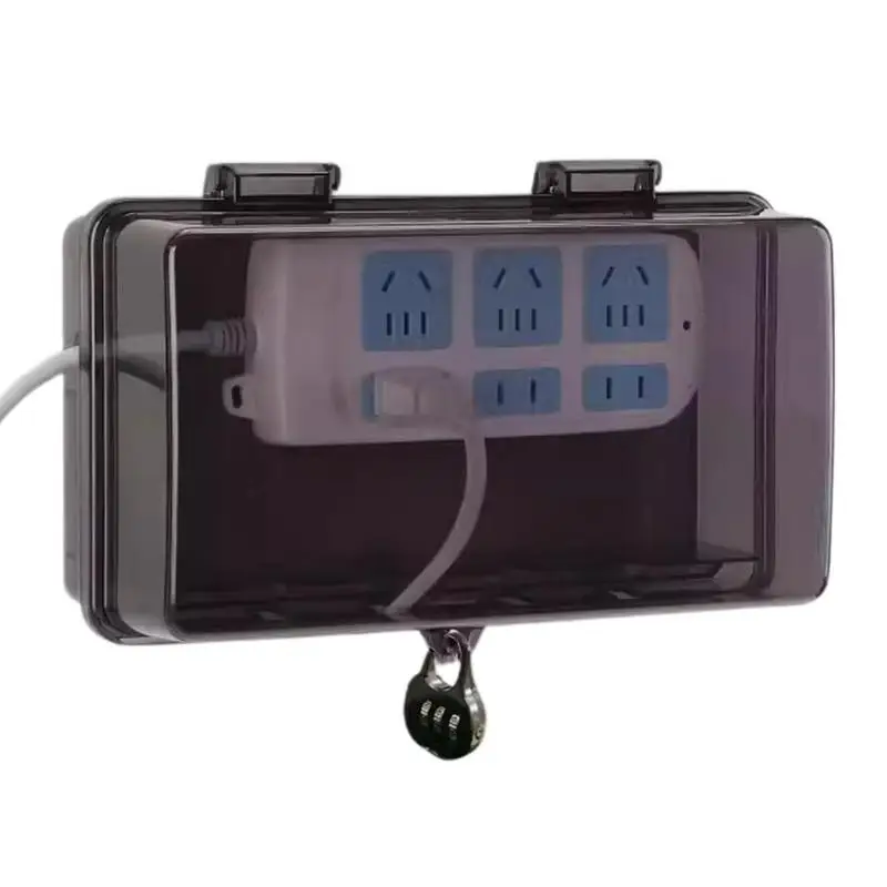 Outdoor-Waterproof-Plug-Box-6-Outlet-Holes-Rainproof-Socket-Box ...