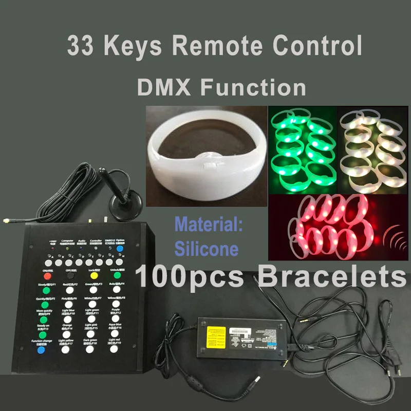 Led-Silicone-TPU-DMX-Bracelets-Glowing-Wristbands-For-Home-Party-Music ...