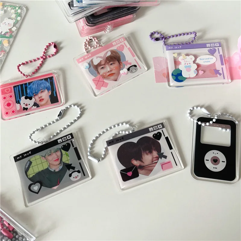 Skysonic Kawaii Aranyos Fotokard Kulcstartó Képkeret Kpop Kreatív ...