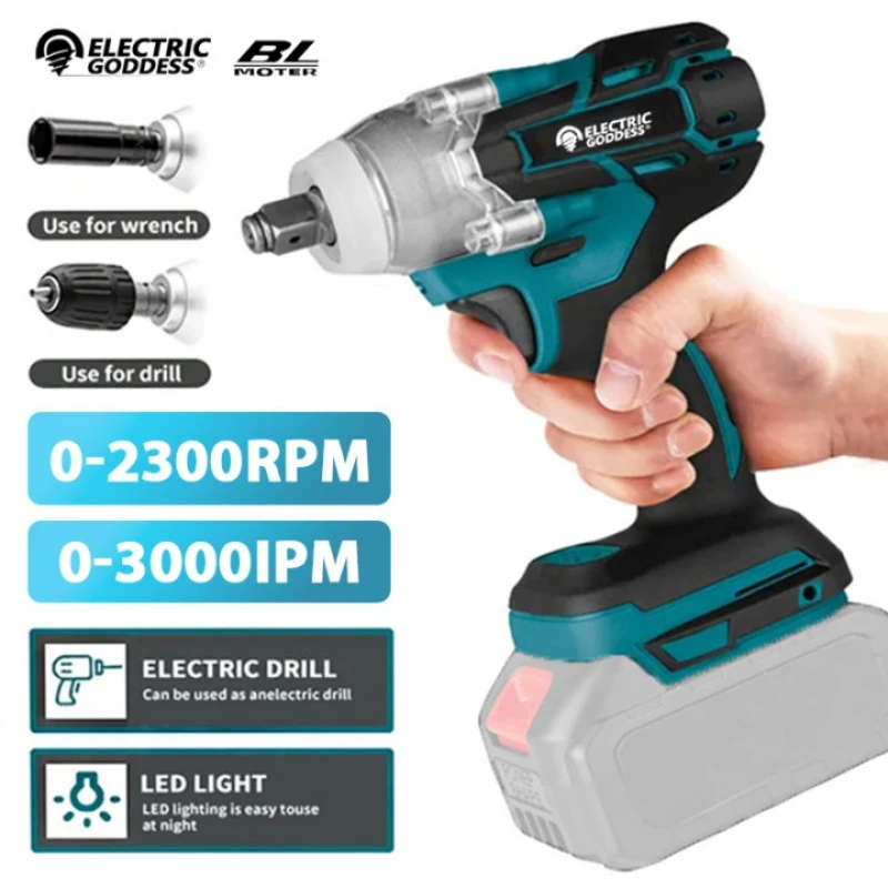 TW285-520N-m-Cordless-Electric-Impact-Wrench-Brushless-Electric-Wrench ...