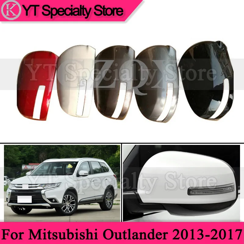 For Mitsubishi Outlander 2013-2017 Car Rear view Mirror Cap Rearview ...