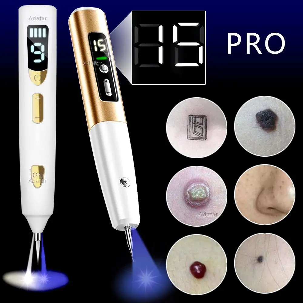 Electric Plasma Mole Removal Pen Laser Set Wart Remover Skin Pore Care ...